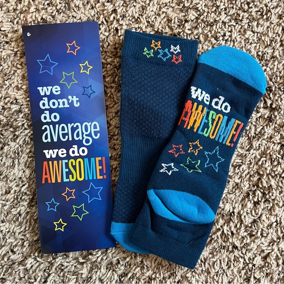 Accessories | Positive Thinking Socks 2 Tones Of Blue Bottoms Have A ...